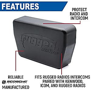 Rugged Radios Magnetic Radio Cover for Mobile Radios by Scosche - #RCM-DMU