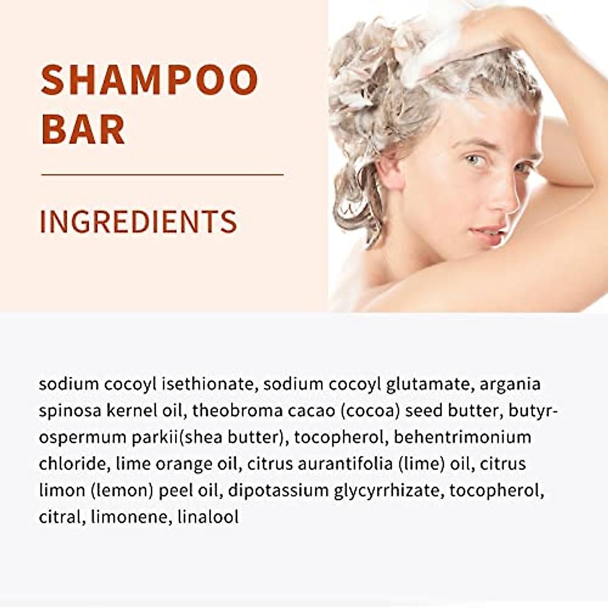 SAPHUS Bar Shampoo and Conditioner Bar Set for Dry & Curly Hair, Argan Oil Solid Shampoo Bar and Conditioner Bar Soap for Strengthening, Cleansing & Moisturizing, Travel Size, Zero Waste, 2pc Set