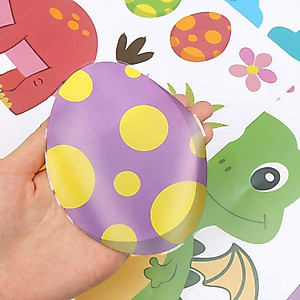 DIYASY 90 Pcs Dinosaur Window Decals for Kids Room Window Decoration,Dino Removable Window Clings Stickers for Boy and Nursery Room Decor.