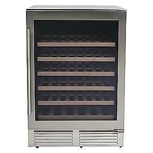 DUURA Elite DE510WCSZSS Designer Series Wine Cooler, 51-Bottle, Silver