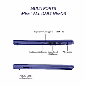 HP 2023 Newest 14" Thin and Light Laptop for Student and Business, Intel Celeron N4120, 16GB RAM, 320GB Storage (64GB eMMC+256GB Micro SD), 12H Long Battery, Win 11 Home S, Bundle with JAWFOAL