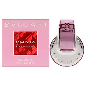 Bvlgari Women's Eau De Toilette Perfume Omnia Pink Sapphire, 1.35 Ounce, Multi