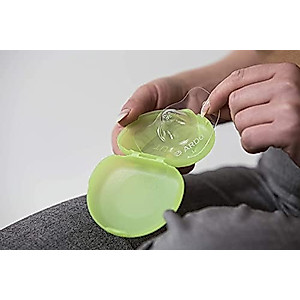 Ardo Tulips Contact Nipple Shields for Breastfeeding, Made in Switzerland, 2 Count with Carrying Case, BPA Free (S, 16mm)