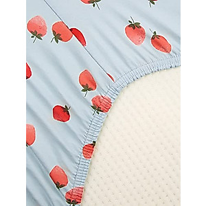 Simple Joys by Carter's Unisex Kids' Cotton Crib Sheets Baby Costume, Pack of 2, Strawberry/Dots, One Size