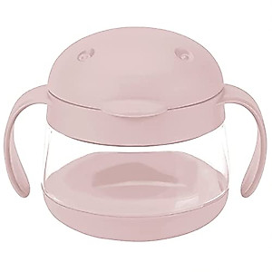 Ubbi Tweat No Spill Snack Container for Kids, BPA-Free, Toddler Snack Container, Sage & Pink