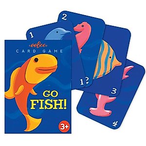 eeBoo: Go Fish Playing Card Game, Cards are Durable and Easy to Use, Instructions Included, Educational and Fun Learning, for Ages 3 and up