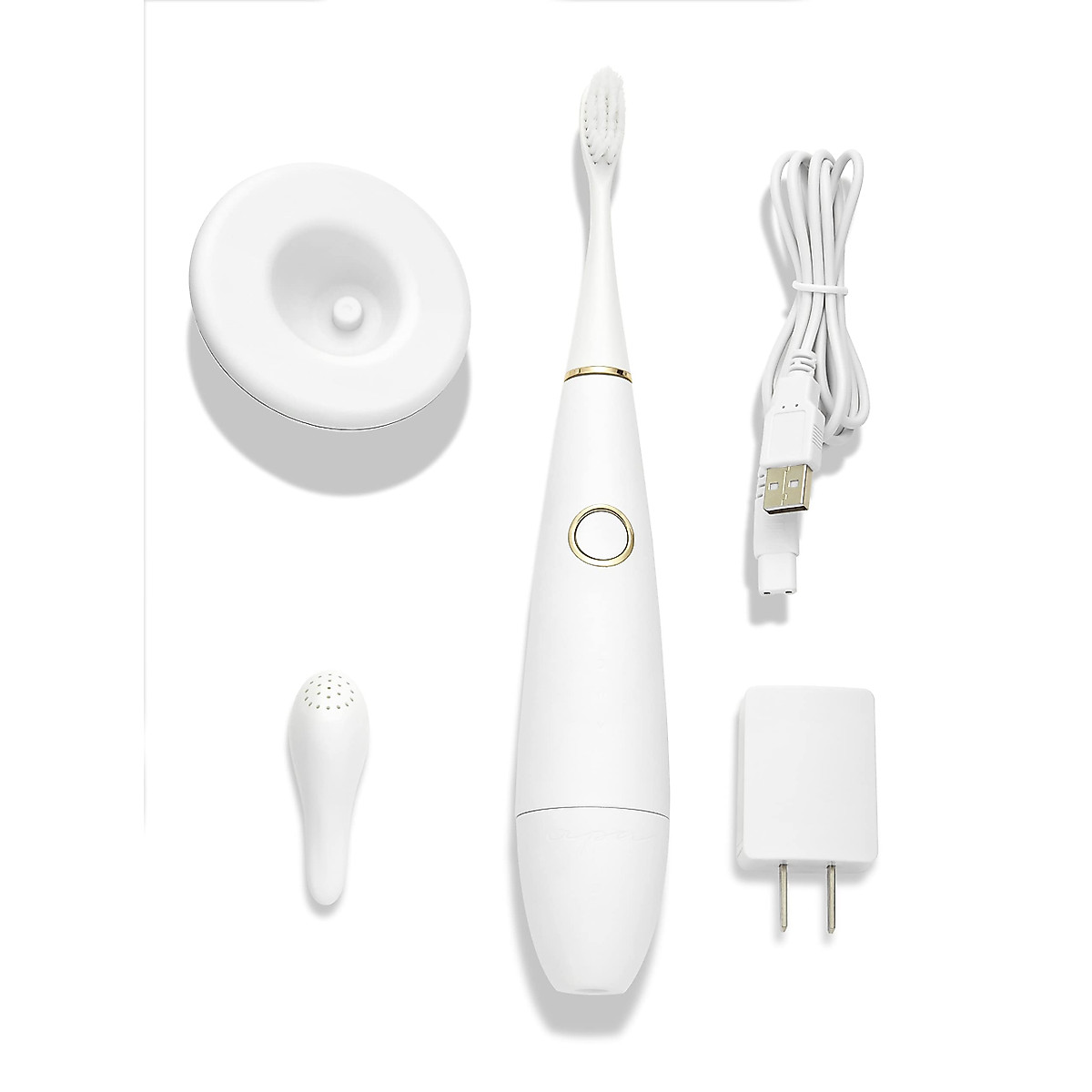 Apa Clean Sonic Toothbrush in Pure White | Timed Interval Brushing | Three Modes | Long-Life Battery | Includes 2 Brush Heads