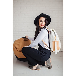 Copper Pearl Multi-Use Cover: Car Seat Covers, Nursing Cover, and Stroller Cover for Sun - Stretchy Fabric, All-Season Use, Stylish Designs, Easy Access for Moms - Camel