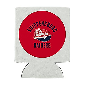 Shippensburg University Raiders Logo Can Cooler - Drink Sleeve Hugger Collapsible Insulator - Beverage Insulated Holder