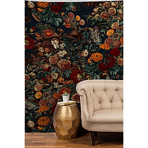 Society6 Burcu Korkmazyurek Exotic Garden-Night XXI Tapestry, 60" X 80", Multi
