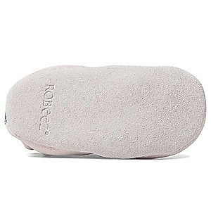Robeez Baby Girls and Unisex Soft Soles Slip-Resistant Crib Shoes Slippers Moccasins for Infant and Toddler - Pink Light/Pastel Pretty Pearl - 6-12 Months
