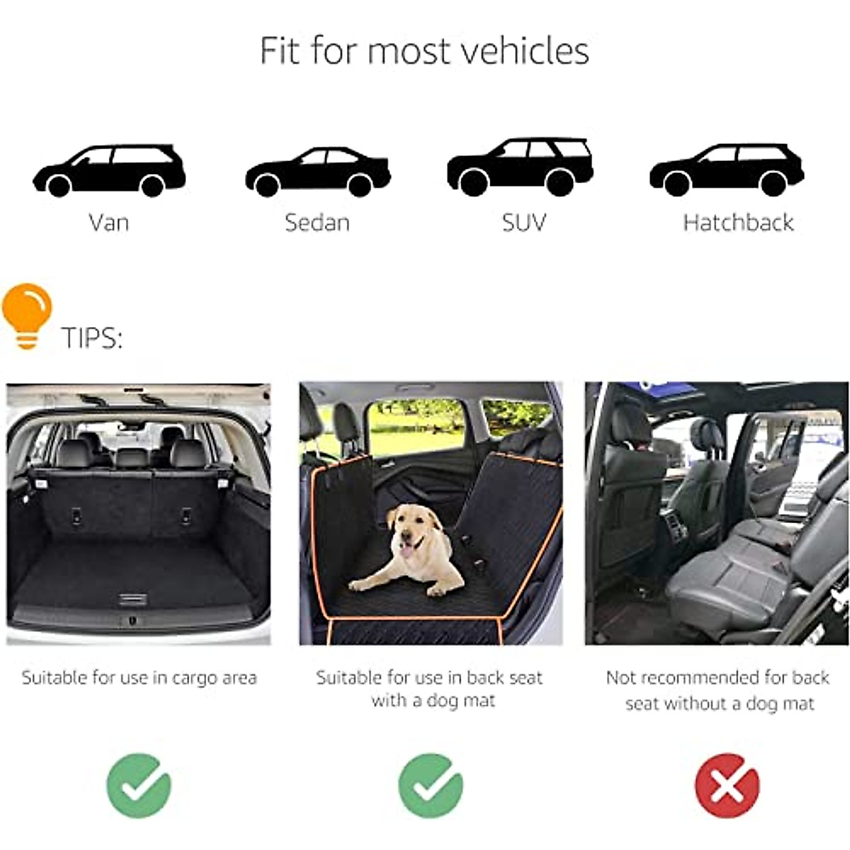 Amazon Basics Adjustable Dog Car Barrier - 16-Inch, Black