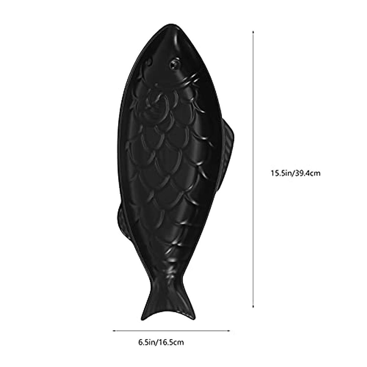 UPKOCH Jewelry Tray 2pcs for Ceramic Steaming Oval Plates, Japanese Sushi, Restaurant Porcelain and Dish Snack Tray Storage Salad Dish: Shape Trays Design Fruit Black Large Decorative Tray