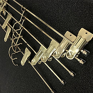 30Pack Koobay 13.7" Gold Shiny Metal Heavy Duty Clips Pants Hangers Trousers with Swivel Hook