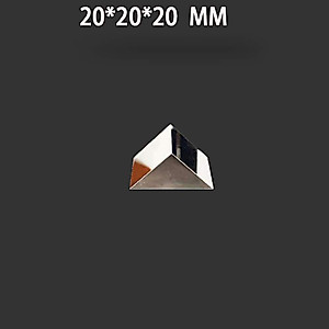 Optical Glass Triangular Prism，Right Angle Prisms for Teaching Light Spectrum Physics and Photo Photography Prism Optical K9 Testing Instrument, 15mm