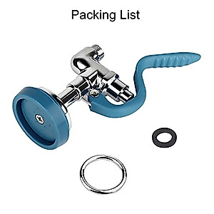 KWODE Blue Pre Rinse Spray Valve for All Brand Commercial Kitchen Sink Faucet Sprayer Replacement Part High Pressure 1.42gpm Water Flow Dish Sprayer