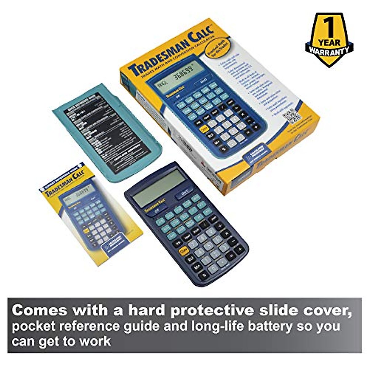 Calculated Industries 4400 TradesmanCalc Technical Trades Dimensional Trigonometry and Geometry Math and Conversion Calculator Tool for Tech Students, Welders, Metal Fabricators, Engineers, Draftsmen