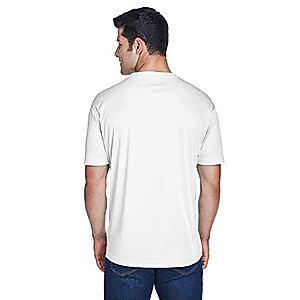 UltraClub Men's Cool & Dry Sport Performance Interlock T-Shirt 5XL WHITE