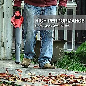 PowerSmart 20V Max Cordless String Trimmer and Blower Combo Kit with 2X 2.0Ah Battery and Charger Included (PS76115A)