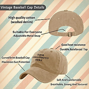 Custom Baseball Hat Add Design Your Own Bulk Cowboy Hat,Custom Trucker Hat for Men Women Natural Hat