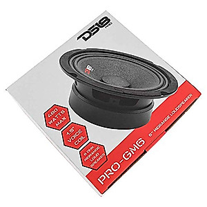 DS18 2X PRO-GM6 Loudspeaker - 6.5", Midrange, Black Steel Basket, 480W Max, 140W RMS, 8 Ohms - Premium Quality Audio Door Speakers for Car or Truck Stereo Sound System (2 Speakers)