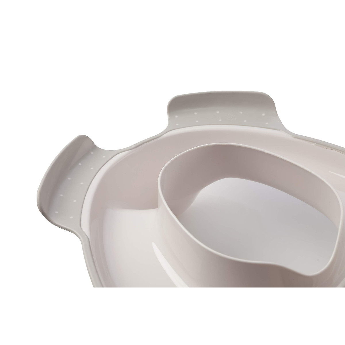 KID WICK Flipper Portable Potty Seat with High-Back Comfort, Lightweight and Travel Friendly for Toddlers, Front Ledge and Adjustable Design for Stability, BPA-Free PP Plastic, Grey - KU120401