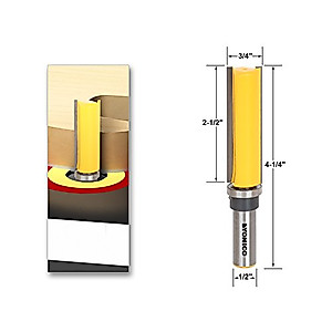YONICO Router Bits Pattern Bit Flush Trim 3/4-Inch Diameter 1/2-Inch Shank 14130