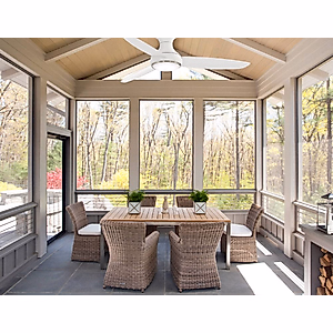 Minka-Aire F467L-WH Concept III 54" Hugger with LED Lights, White