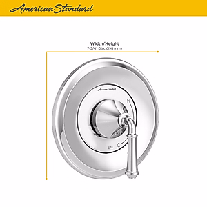 American Standard TU052507.013 Delancey Water-Saving Shower Only Trim Kit, 1.8 GPM, Polished Nickel