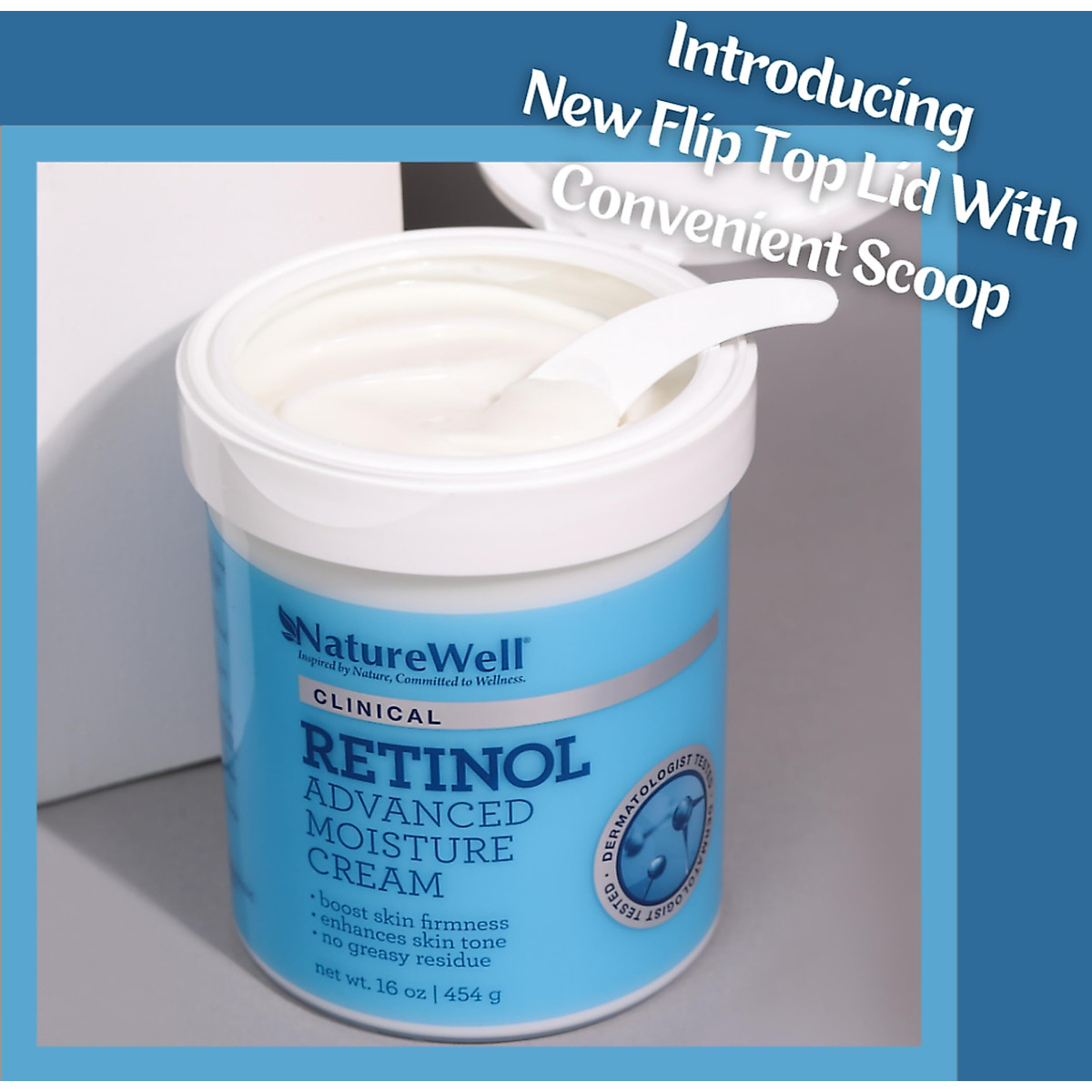 NATURE WELL Clinical Collagen Peptide Intense Restoring Moisture Cream & Retinol Advanced Anti-Aging Moisture Cream Bundle For Face, Neck, & Body