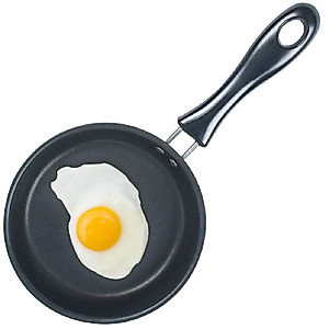 FveBzem Nonstick Frying Pan Round Egg Pan One Egg Fry Pan Egg Pancake Maker Omelet Mini Dishwasher Safe Cookware Small Egg Skillet, PFOA Free, 4.72 Inch(12cm)