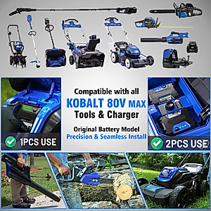 TenHutt 【Upgraded 3.5Ah!】 80V Replacement Battery for Kobalt 80V Battery Max Cordless Power Tool KB 2580-06 KB680-06 KB280-06 Lithium Battery