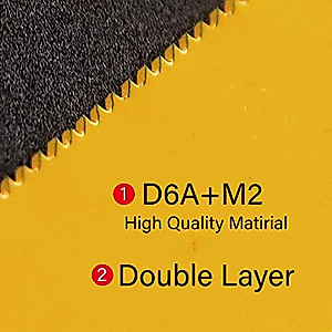 ACXMKEX 12" Bi-Metal Hacksaw Blades, 18 TPI, 24 TPI,32 TPI, 6pack - Replacement High Speed Steel Safe Flex Hacksaw Frame Blade,HB182432-2