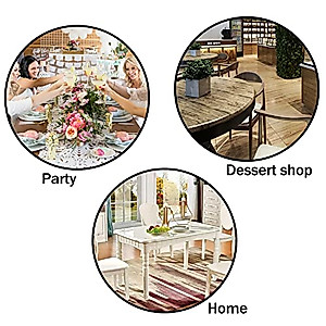 Sunximei 4 PCS 5.5oz Dessert Bowls (Small Size) Footed Glass Cups with spoons for Dessert,Yogurt,Ice Cream,Cocktail,Trifle,Pudding,Christmas Holiday Party