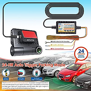 Dash Cam Hardwire Kit, USB Type C, for ROVE R3 Touch Screen 3 Channel Dash Camera