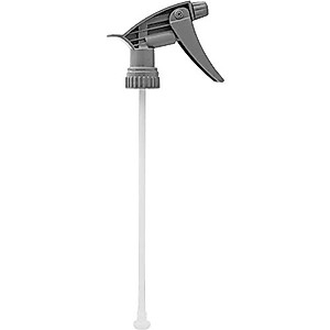 Tolco 28mm Gray Chemical Resistant Spray Head 9-1/4" Dip Tube (3-Pack)