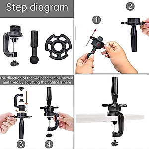 ISHOT Mannequin Head With Real Human Hair for Hairdresser Training, Beauty School Practice, Cosmetology