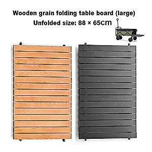 Back Open Folding Garden Utility Wagon With Table, Collapsible Outdoor Small Grocery Carts, 551Lbs Weight Capacity For Shopping & Storage, With 360 Degree Swivel Wheel,White