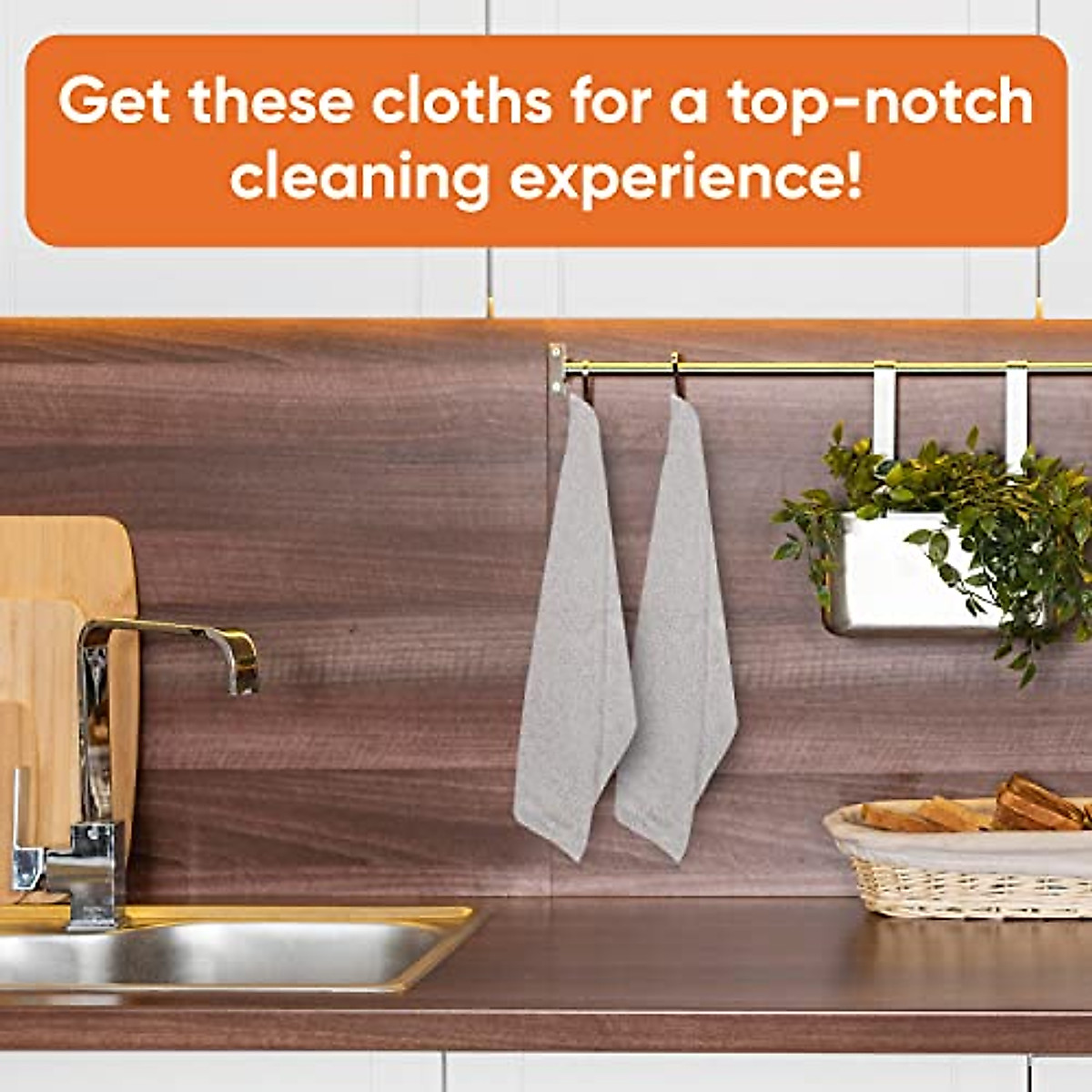 Superio Cotton Terry Washcloths Grey Towels 100% Cotton Cleaning Cloth 16" Rags Wash Clothes for Body and Face, Spa Towels, Multi Purpose (12 Pack)