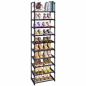 OYREL Shoe Rack, Sturdy Metal Shoe Rack Organizer,Narrow Shoe Rack,Shoe Racks for Closets,Shoes Rack,Shoe Stand,Shoe Shelf