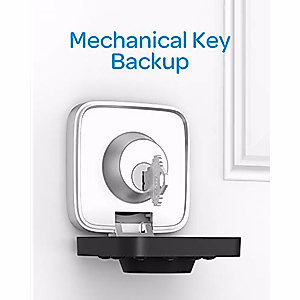 U-Bolt Pro Bluetooth Enabled Fingerprint and Keypad Smart Deadbolt + Bridge WiFi Adaptor | 6-in-1 Keyless Entry | Control Remotely Via Smartphone | Fingerprint ID | Anti-peep Code | Auto Unlock & Lock