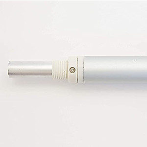 Grace Alley Flag Pole: 6 Foot Tangle Free Spinning Flag Pole. Residential or Commercial Flag Pole. Wind Resistant/Rust Free. (Silver)