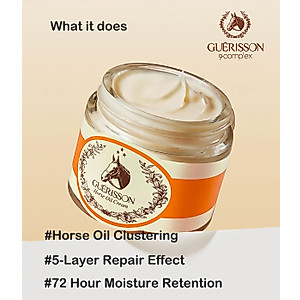 GUERISSON 9 Complex Cream 2.0 oz (70g), Long lasting Hydration, Moisturizing Cream, K Beauty Skin Care, Lifting Skincare, Horse Oil Rejuvenating, Skin Moisturizer, Moisturizing Face Cream