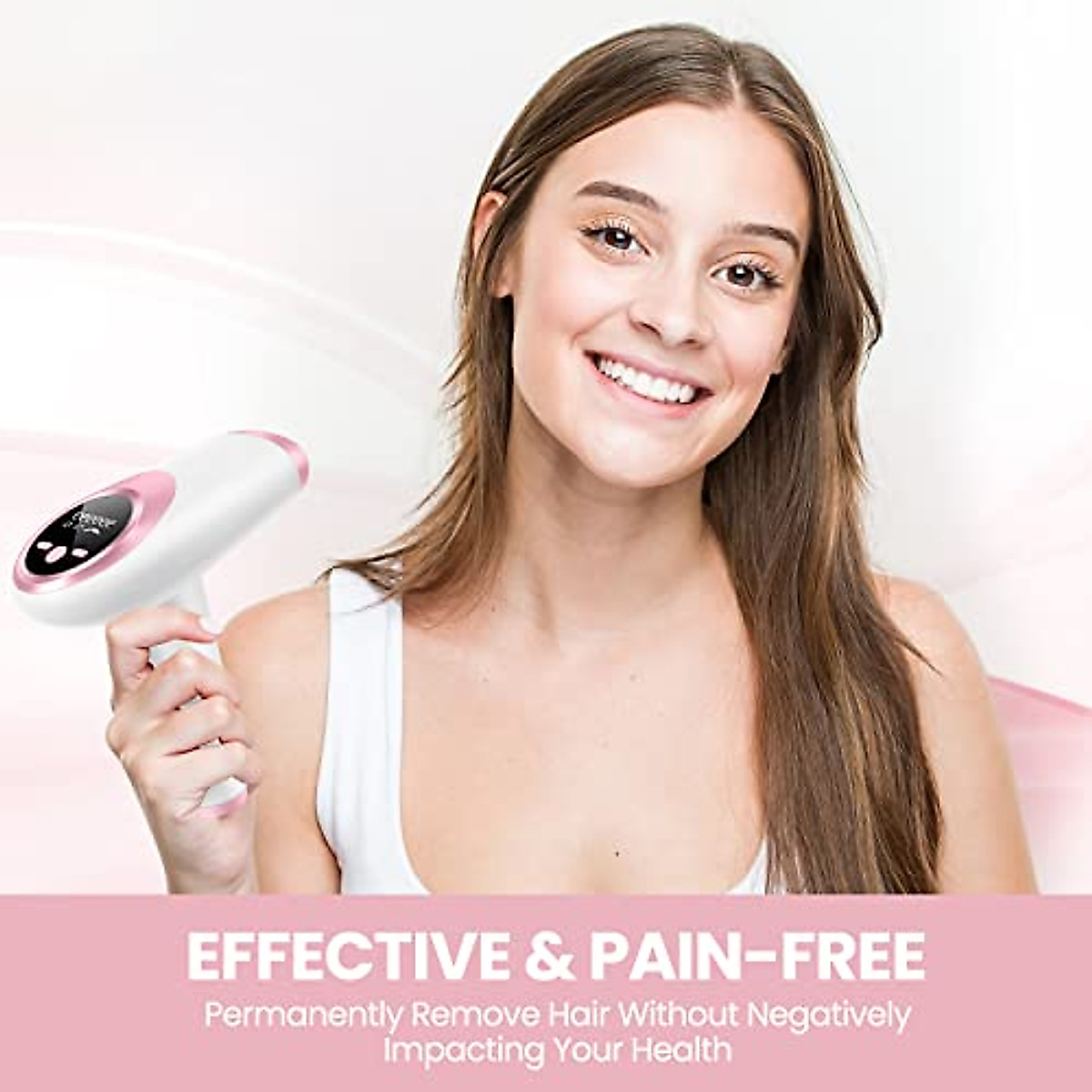 Laser Hair Removal for Women and Men 3-N-1 IPL Device Permanent 999,999 Flashes FDA Cleared Hair Removal for Face Armpits Legs Arms Bikini Line Whole Body Use
