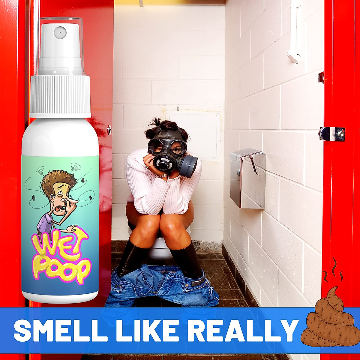 Potent Wet Poop - Highly Concentrated Fart Spray - Extra Strong Stink - Prank Stuff & Joke Toys for Adults or Kids - Non Toxic