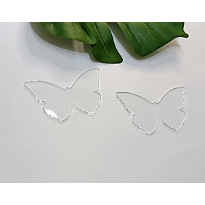 Set of 10 Blank Clear Acrylic Butterfly Table Place Cards,DIY Wedding Place Cards,Modern Table Settings for Celebrations Birthday Party Wedding Anniversary Engagement