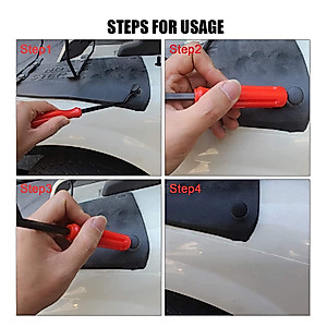 100 Pcs Plastic Fastener Push Pins Universal Fit Electric/Gas Yamaha Golf Cart X-Mas Club Cart EZGO TXT RXV Tree Rivets Clips Replace# 1010434, 16816-G1, 16816-G2, 10-9150-NS, 90269-06028