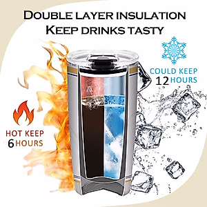 TSLOVER I'm Writing,Or I'll Kill You Off In My Book, Funny Tumblers, 20 OZ Stainless Steel Insulated Tumbler, Gifts for Journalist,Women,Men,1 Pcs