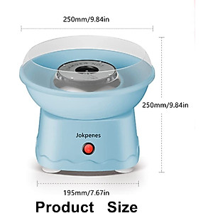 Jokpenes Cotton Candy Machine for Kids,Portable Mini Electric Cotton Candy Maker with 10 Reusable Cottons Candy Cones & Sugar Scoop for Birthday Family Party