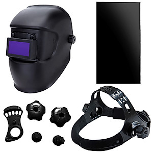 Argon Arc Welding Helmets 3.86"x1.61", Detachable Flip-up Without Delay, Black Glass Lift Front Welding Mask with Adjustable Headgear, Shade 10